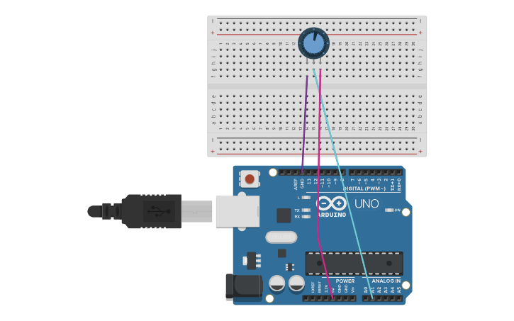 Circuit Design Activity 7 Potentiometer Tinkercad