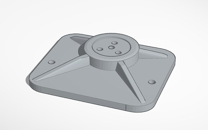 3D design Amazon 17mm ball socket VESA 75mm - Tinkercad
