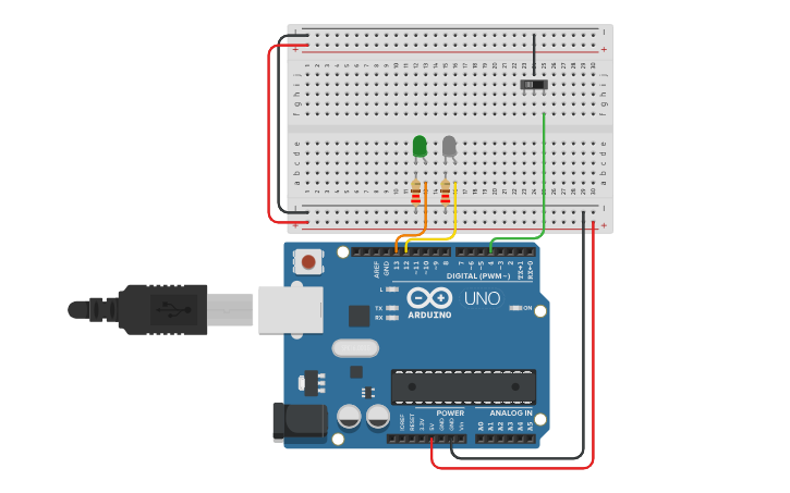 Circuit design Simple Pomodoro Timer - Tinkercad