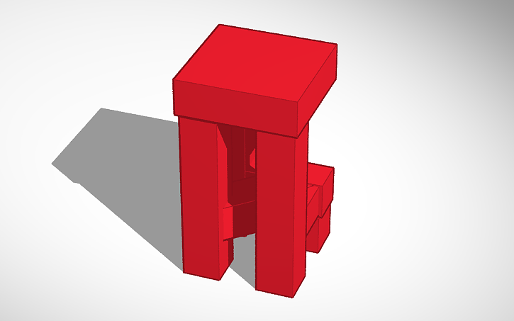 3D design stool illusion - Tinkercad