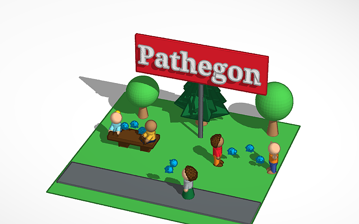 3D design Pathegon - Tinkercad