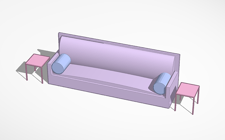 3D design sofa - Tinkercad