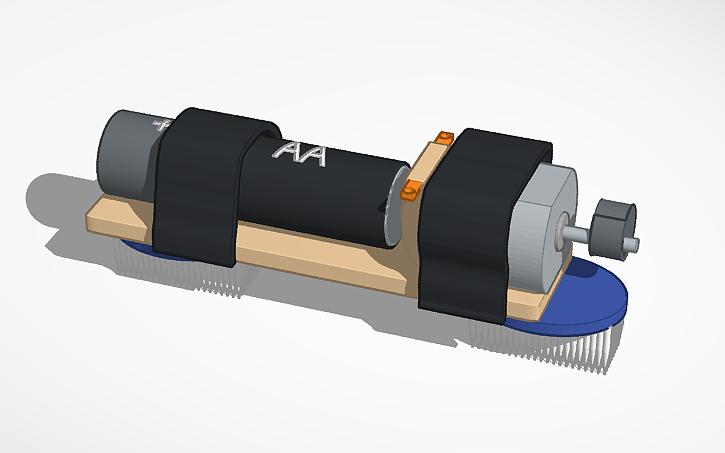3D design bristlebot - Tinkercad