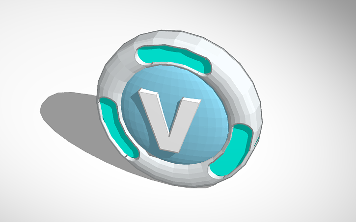 3D design Fortnite Vbucks [ORIGINAL] - Tinkercad