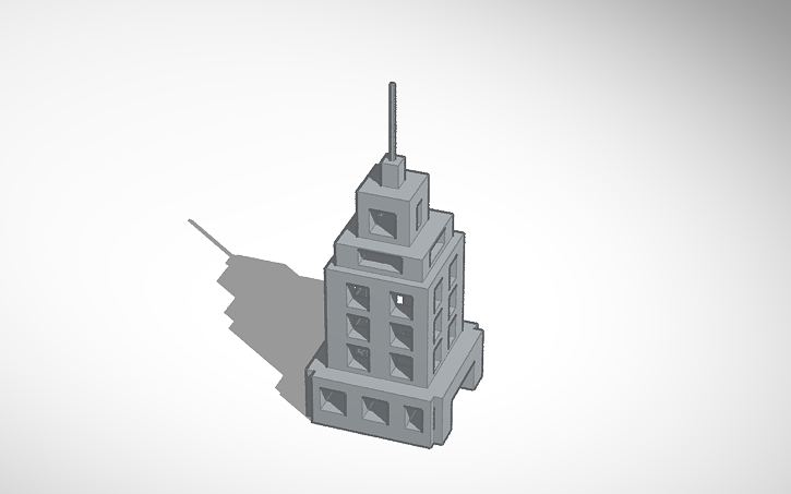 3D design skyscraper - Tinkercad