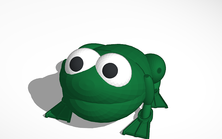 3D design Frog - Tinkercad