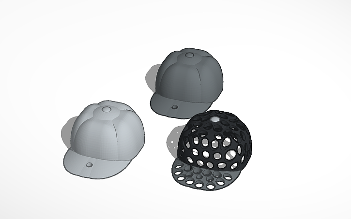 3D design Copy of 모자 (cap, hat) - Tinkercad
