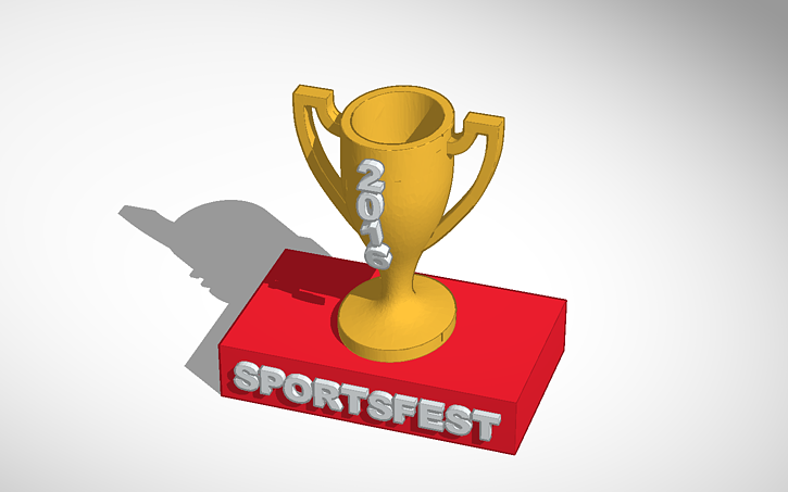 3D design Trophy - Tinkercad