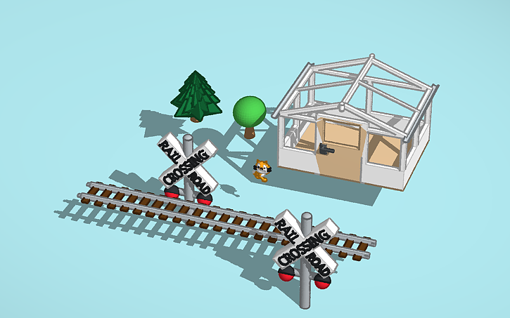 3D design Copy of Light Up a Story with Code Challenge: SCRATCH_CAT ...