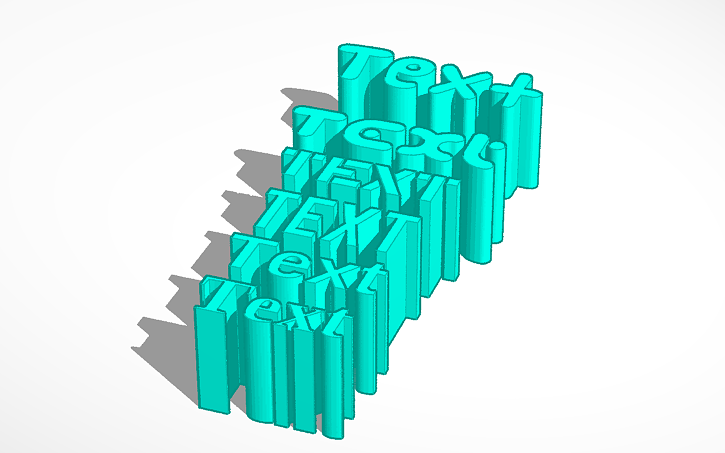 3D design fonts from 2014 - Tinkercad