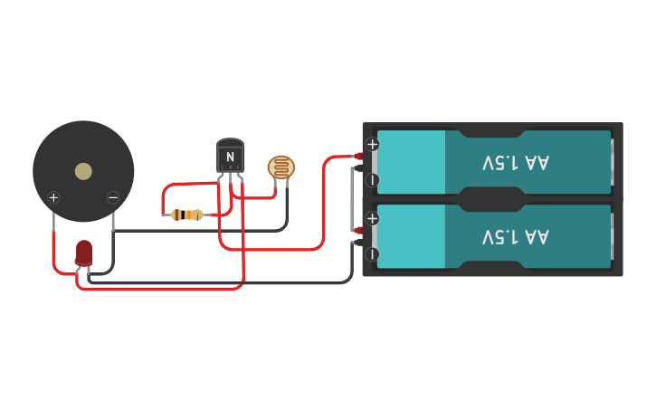 Circuit design Laser Security System - Basic electronics- LDR project ...