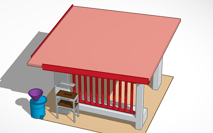 3D design shed - Tinkercad