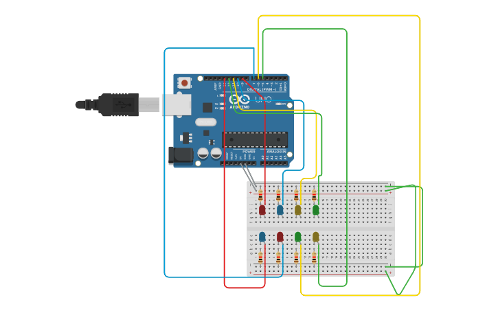 Circuit design Arduino project - Tinkercad