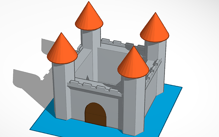 3D design Castle - Tinkercad