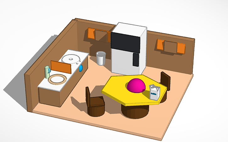 3D design kitchen - Tinkercad