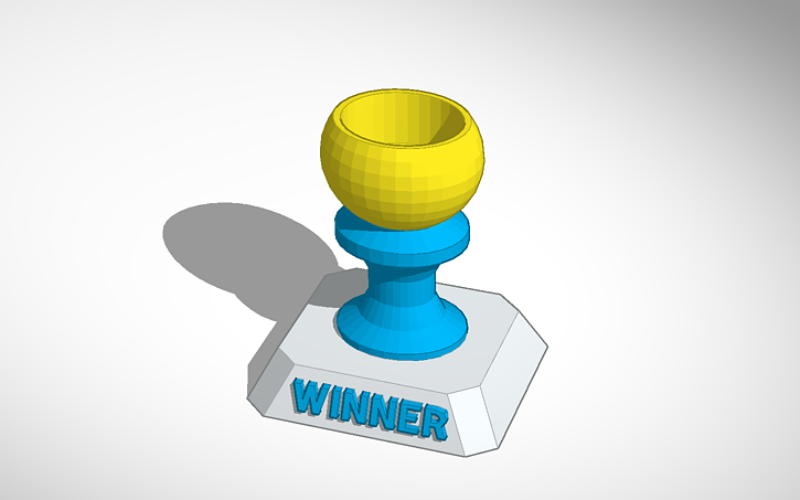 3D design Trophy - Tinkercad