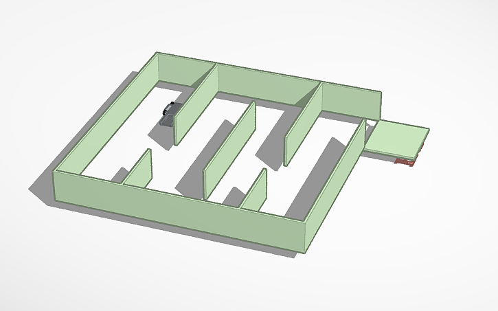 3D design Robot Challenge - Maze - Tinkercad