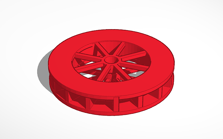 3D design watermill - Tinkercad