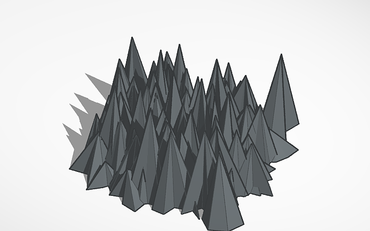 3D design TTRPG Rock Formation - Tinkercad