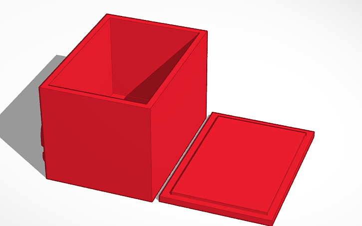 3D design big box with lid - Tinkercad