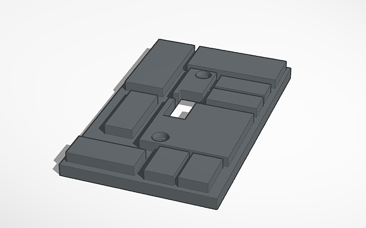 3D design MODERN LIGHT SWITCH COVER - Tinkercad