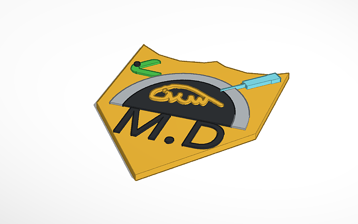 3D design M.D empire emblem - Tinkercad