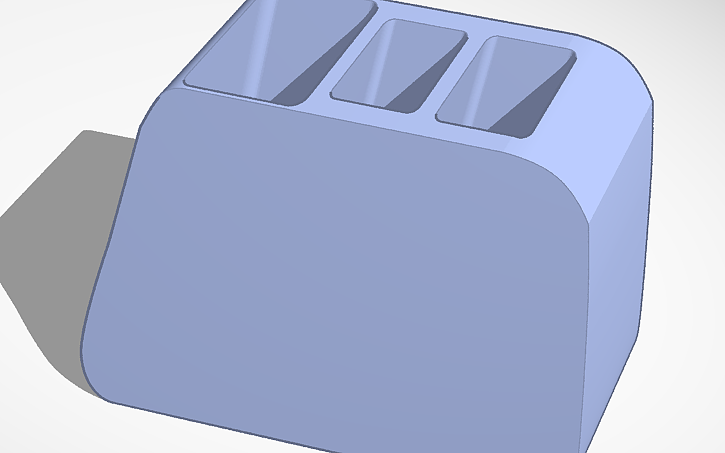 3D design Remote Control Holder V3 STL - Tinkercad
