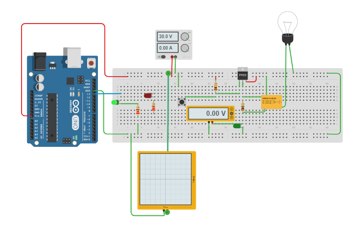 Circuit design LHA Experiment - Tinkercad