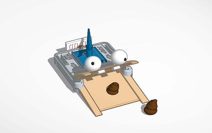 3D design pooper scooper - Tinkercad