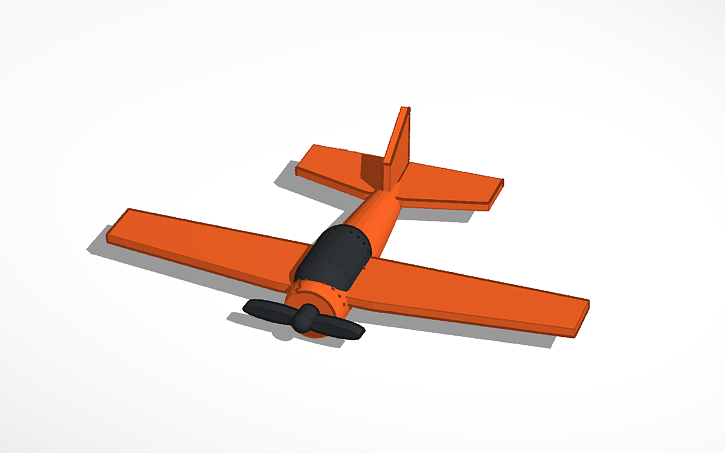 3D design air plane - Tinkercad