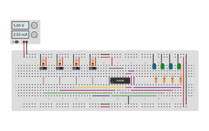 Circuit design AST 122 - ALIGANGA - BIT 1-B - CIRCUIT NO. 2 - Tinkercad