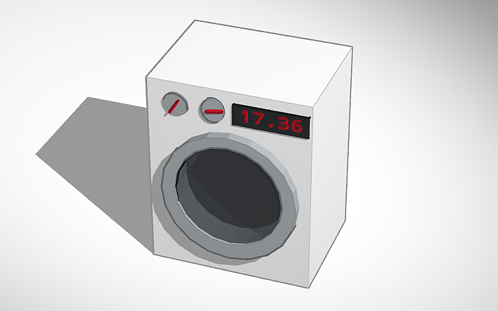3D design Laundry Machine - Tinkercad