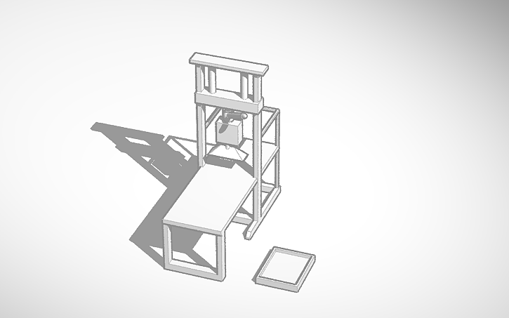 3D design Printing Press - Tinkercad