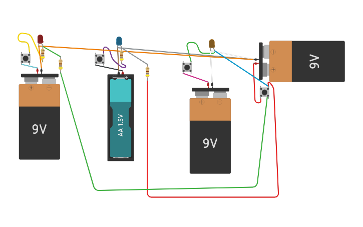 Circuit Design Button Led Tinkercad