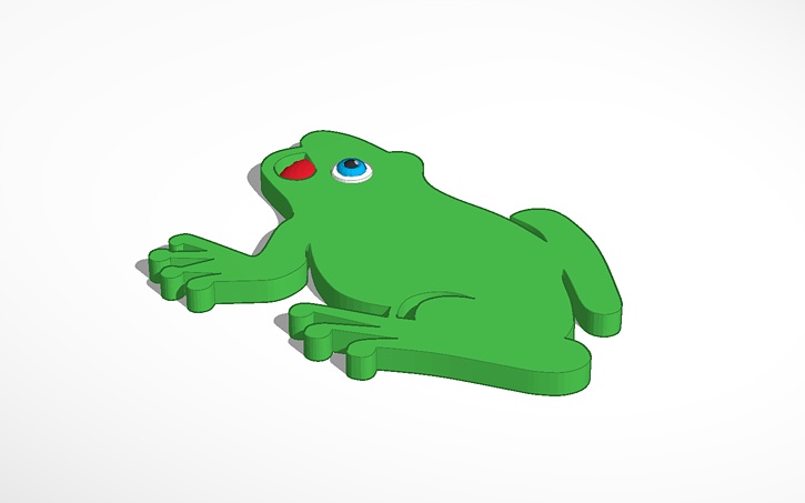 3D design Frog - Tinkercad