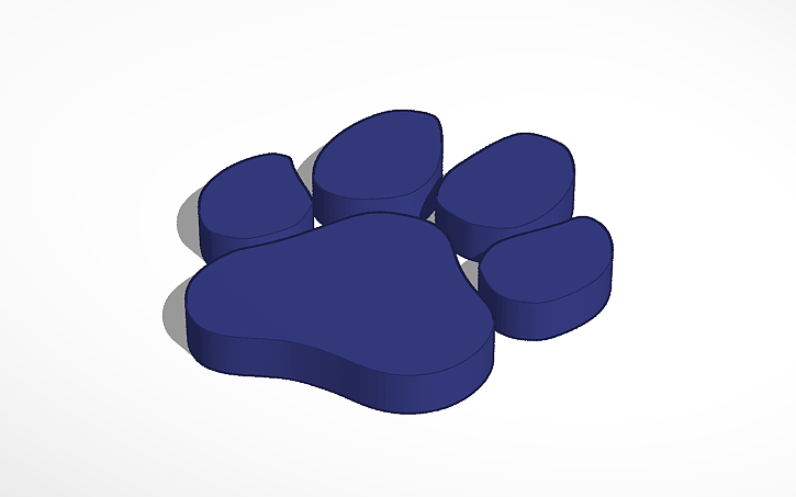 3D design Dog Paw - Tinkercad