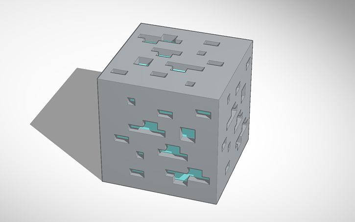 3D design Minecraft Diamond Ore Block - Tinkercad
