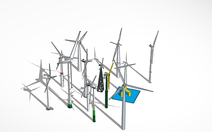 3D design all my wind turbine models - Tinkercad