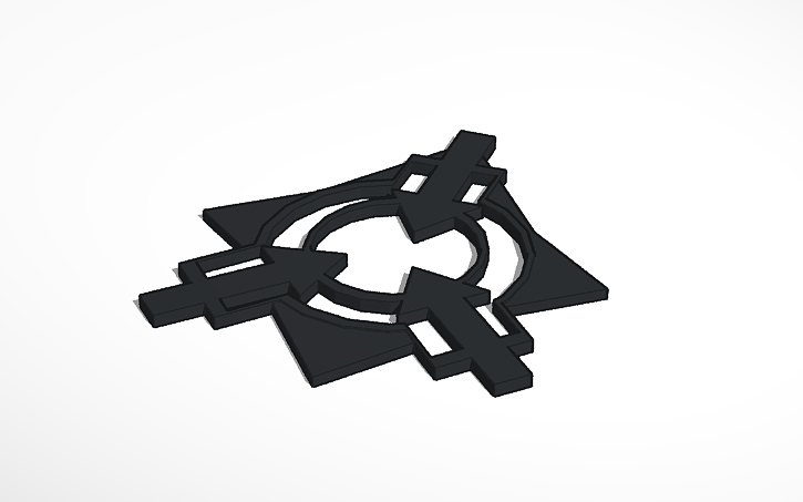 3D design SCPF Logo - Tinkercad
