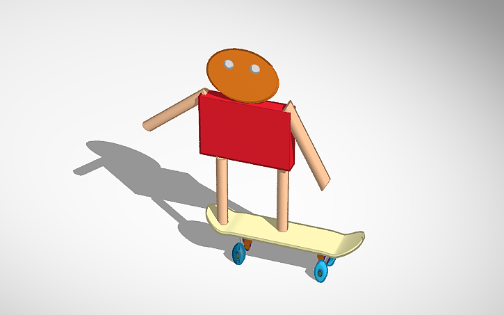 3D design Copy of Skateboard & Skatepark Challenge - Tinkercad