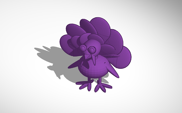 3D design #thanksgiving turkey - Tinkercad
