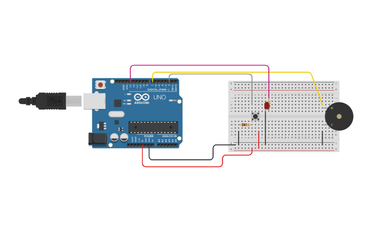 Circuit design Final Project: Glasses Finder (Block Code) - Tinkercad