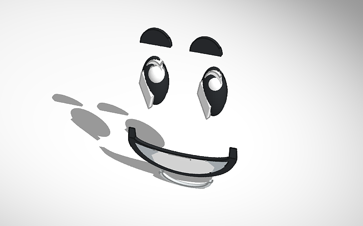 3D design Roblox Winning Smile Face - Tinkercad