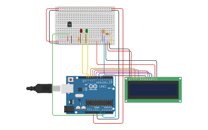 Circuit design PC2_ARQUI - Tinkercad