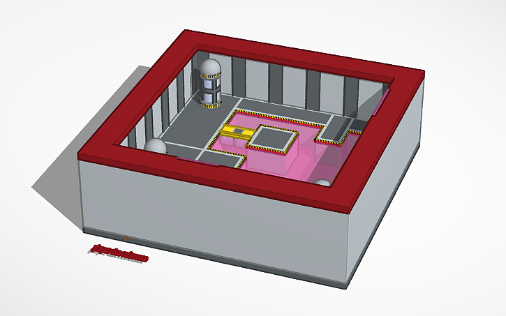 3D design Chemical Plant Map Model (V1) - Tinkercad