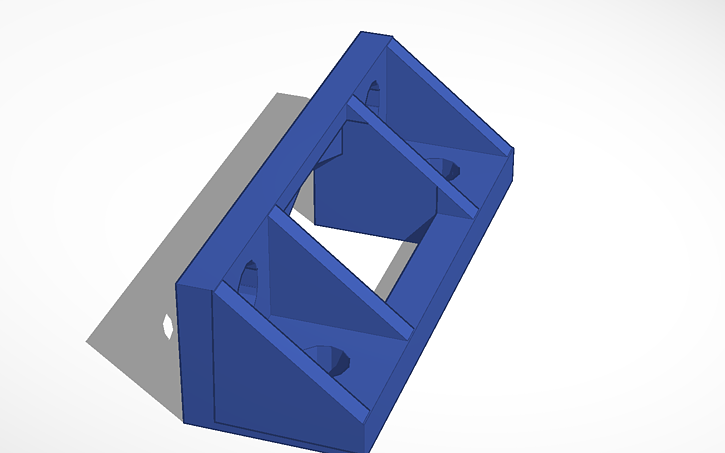 3D design 2020 extrusion support L bracket - Tinkercad