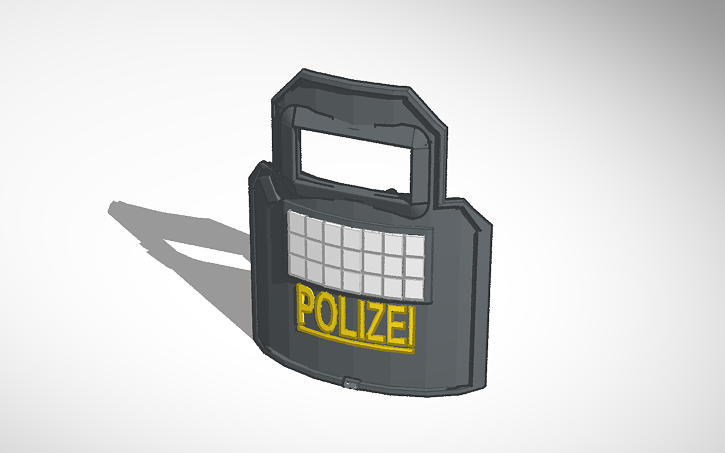 3D design Rainbow six siege: Blitz shield - Tinkercad