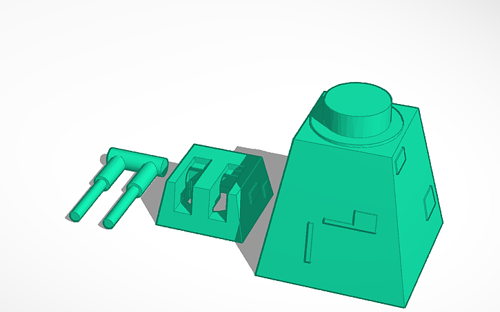 3D design turret - Tinkercad