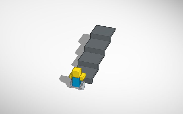3D design his worst nightmare, stairs - Tinkercad