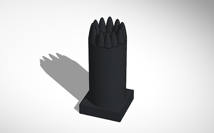 3D design rook (chess piece) - Tinkercad